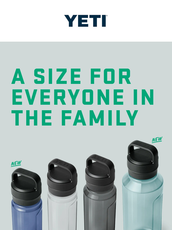 YETI: New Yonder™ Water Bottle Sizes | Milled