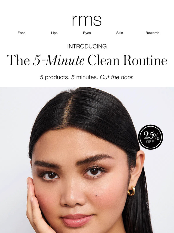 RMS Beauty: The NEW 5 Minute Clean Routine To Get You Out The Door In ...