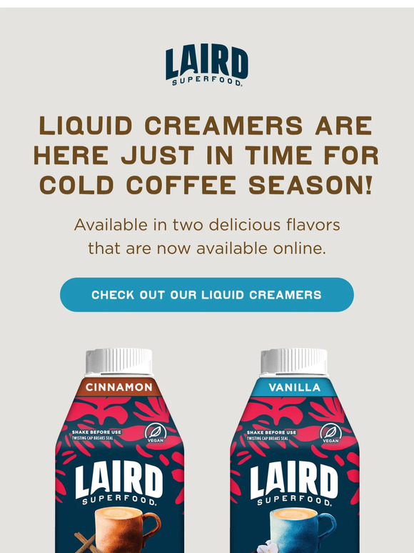 Laird Superfood: Introducing Liquid Creamers: just in time for cold ...