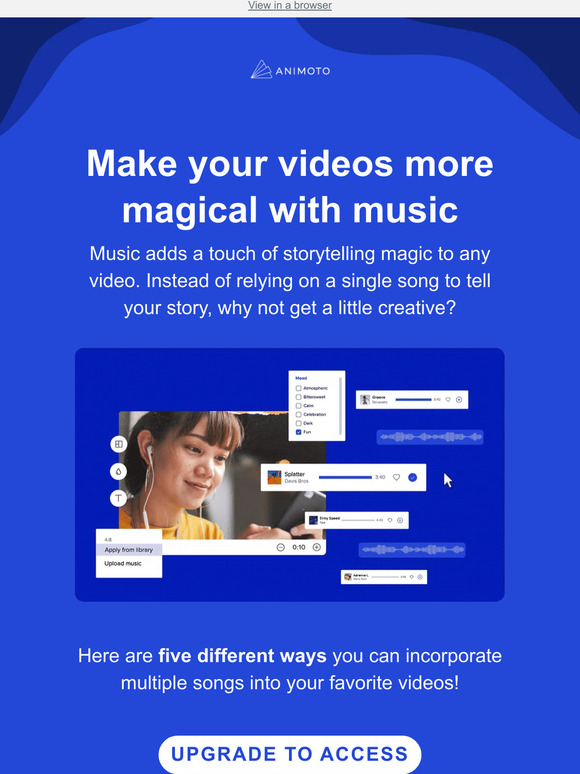 Animoto: 5 ways to use multiple songs | Milled