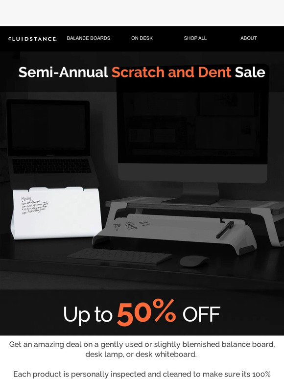 FluidStance: Save BIG During FluidStance's Scratch and Dent Sale! | Milled