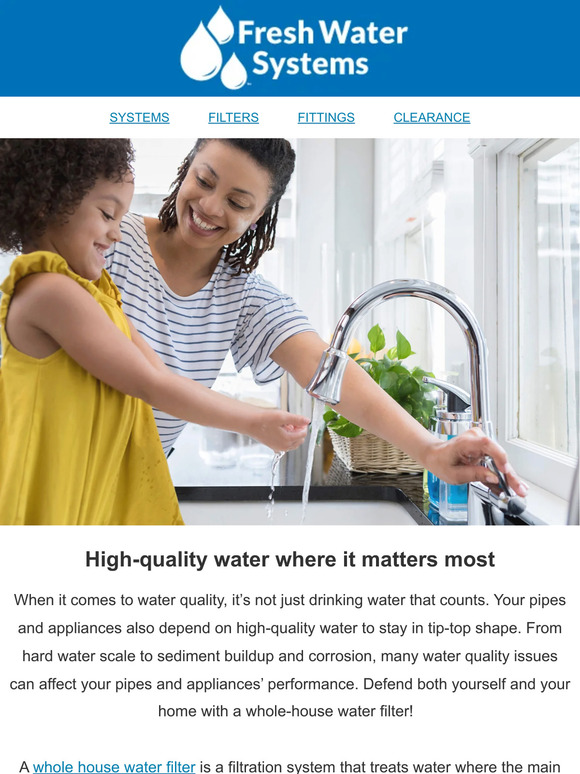 Fresh Water Systems: High-quality water where it matters most | Milled
