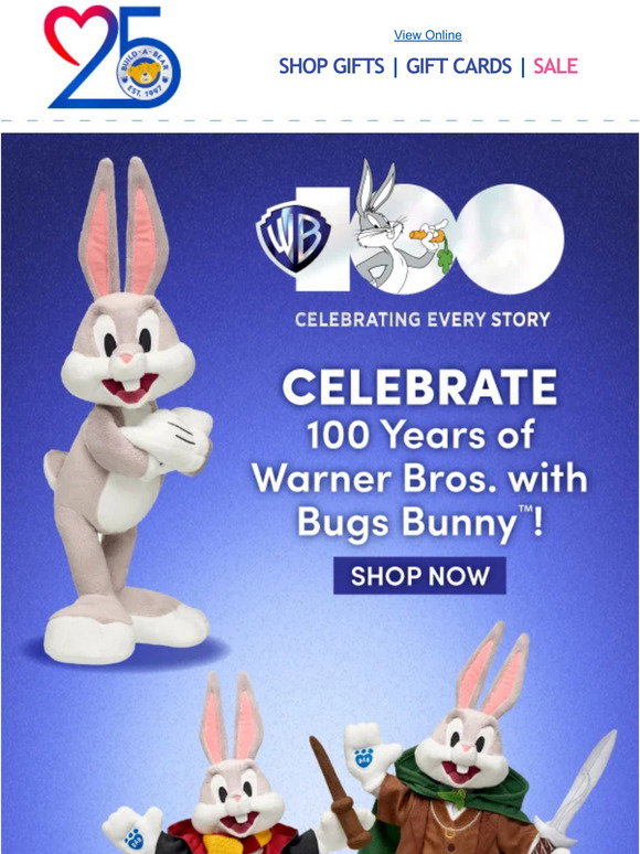 Build-A-Bear: Celebrate WB 100th with Bugs Bunny™! | Milled