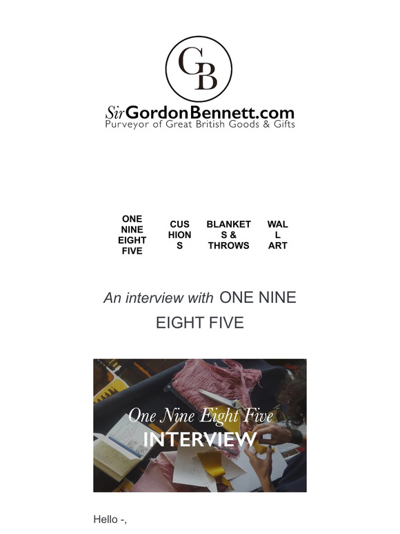 SirGordonBennett.com: Meet the Maker: One Nine Eight Five | Milled