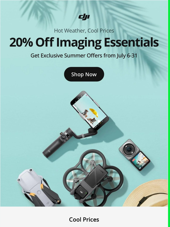 DJI Email Newsletters: Shop Sales, Discounts, and Coupon Codes