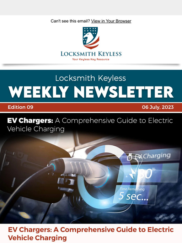Locksmith Keyless: 📝 EV Chargers: A Comprehensive Guide to Electric ...