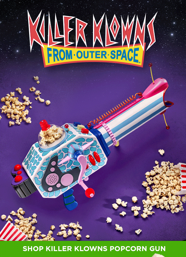 Spirit Halloween: 🤡 NEW Killer Klowns deluxe popcorn gun! | Milled