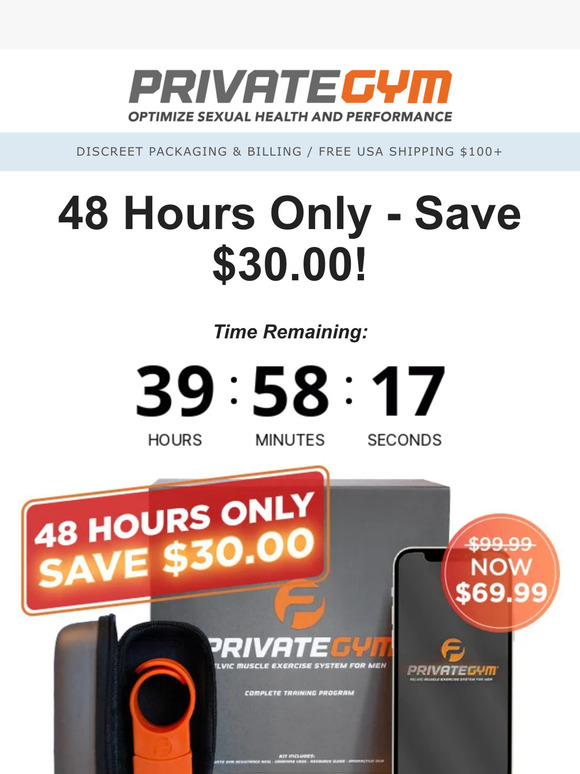 Private Gym: 48 Hours Only 🚀 Save $30.00 on Our #1 Program! | Milled