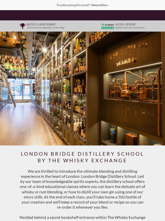 The Whisky Exchange: London Bridge Distillery School now open 🥃 | Milled