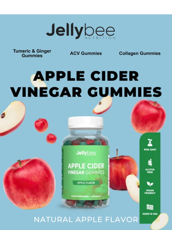 JellyBee: 🍎🍏 Our ACV Gummies Are... | Milled