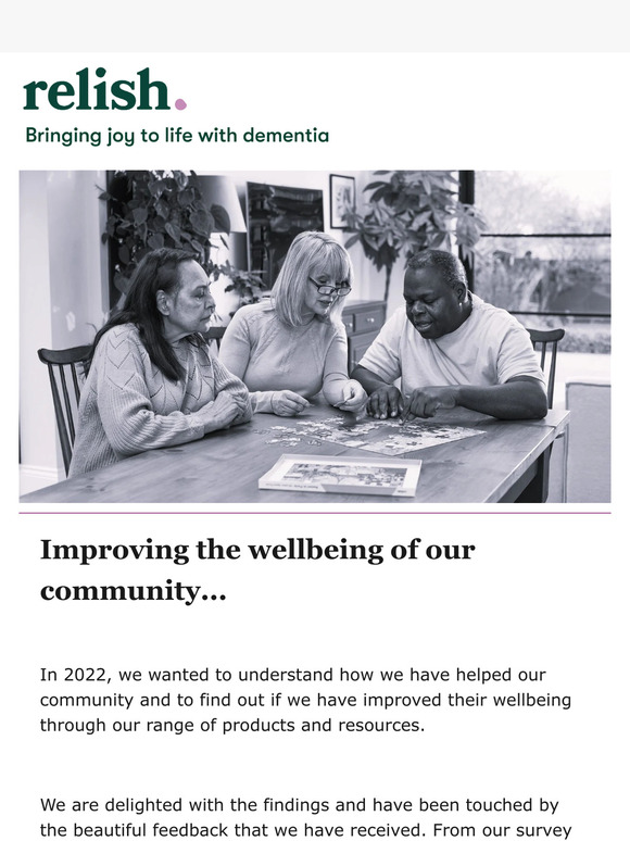 Relish: Improving the wellbeing of our community | Milled