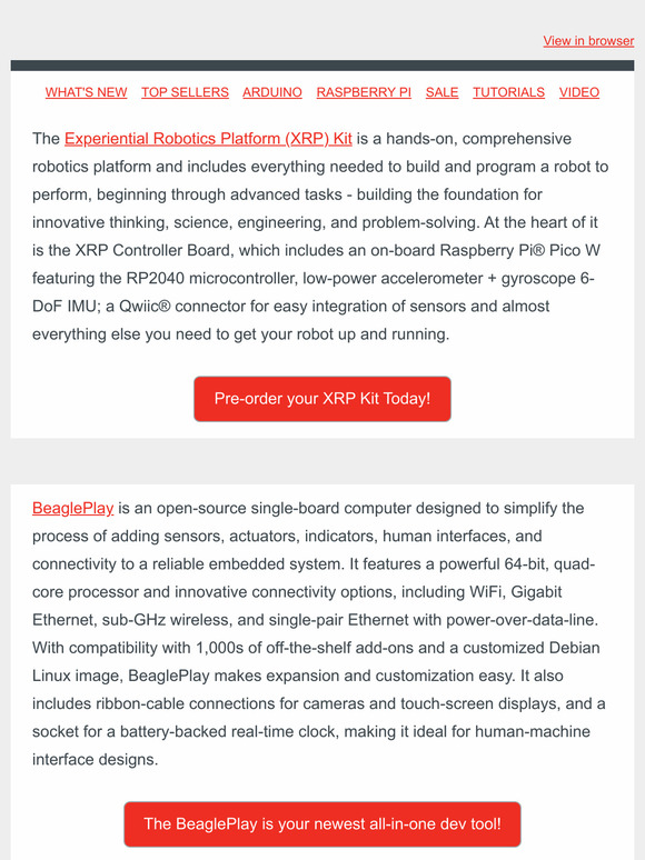 SparkFun: Announcing the Experiential Robotics Platform (XRP) Kit | Milled SparkFun: Announcing the Experiential Robotics Platform (XRP) Kit | Milled