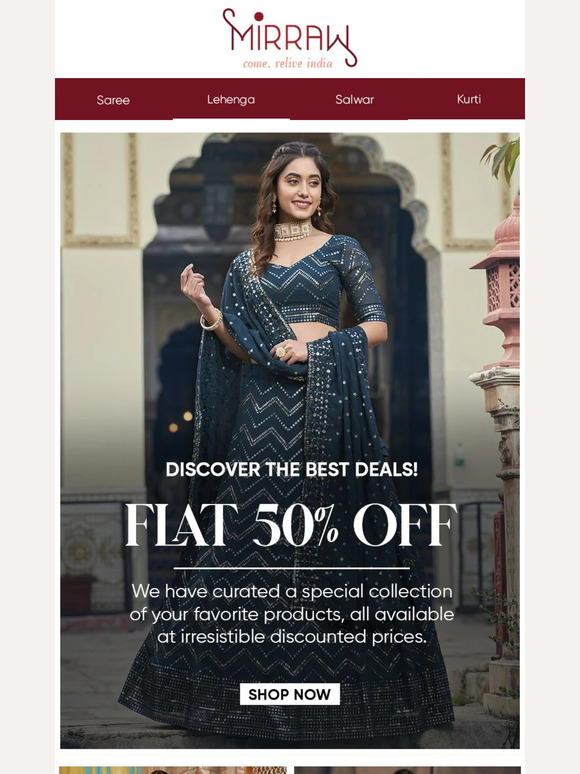 Mirraw: Exclusive Discounts: Grab Them Before They're Gone | Milled