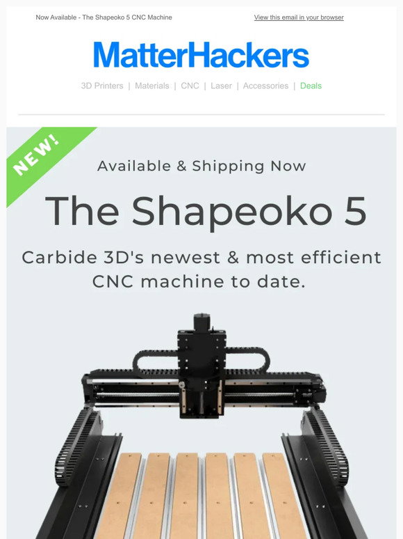 MatterHackers: The Shapeoko 5 Pro CNC - Available & Shipping Now | Milled