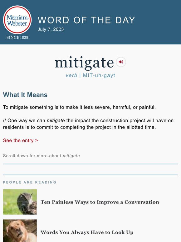 Spell It!: Mitigate - plus, Ten Painless Ways to Improve a Conversation ...