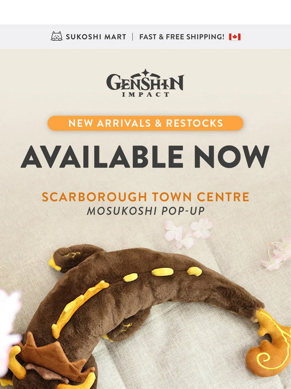 Sukoshi Mart: 💫NEW Genshin Available Now! | Milled