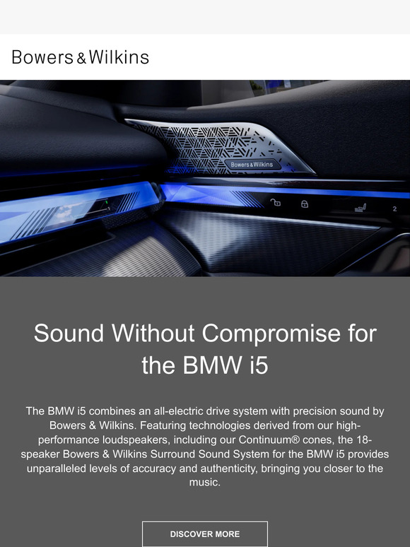 Bowers & Wilkins: Sound without compromise for the BMW i5 | Milled