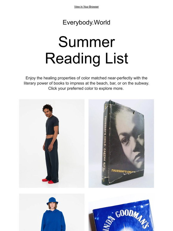 Everybody: Summer Reading List (And What To Wear With It) | Milled