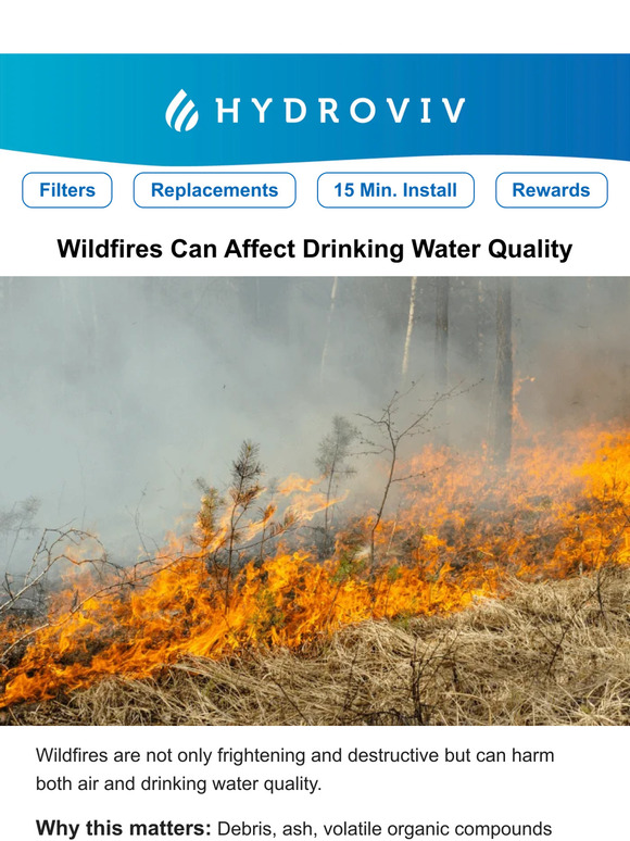 Hydroviv: How Do Wildfires Affect Your Drinking Water? | Milled