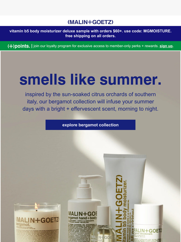 Malin+Goetz: a summer scent for your skin + home. | Milled