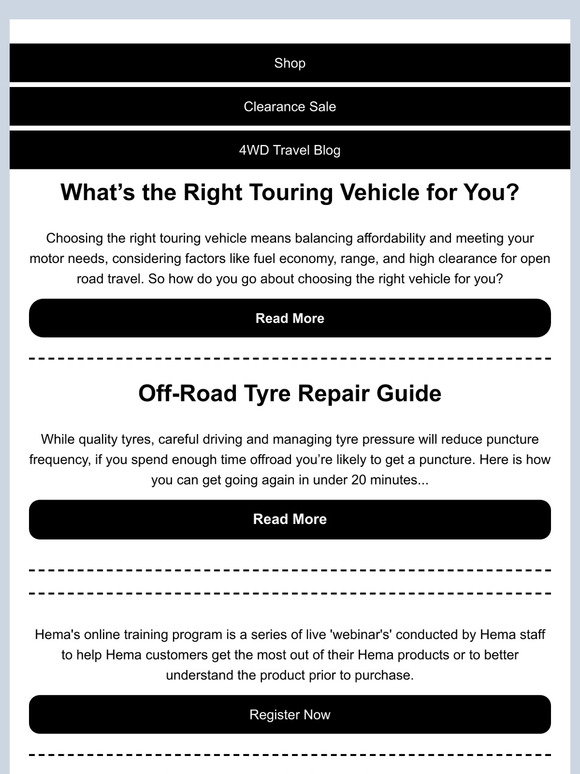 Hema Maps: How to choose the right touring vehicle? 🚙 Here's something ...