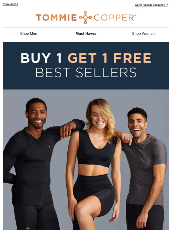 Tommie Copper: BOGO Alert: Buy One Get One Free | Milled