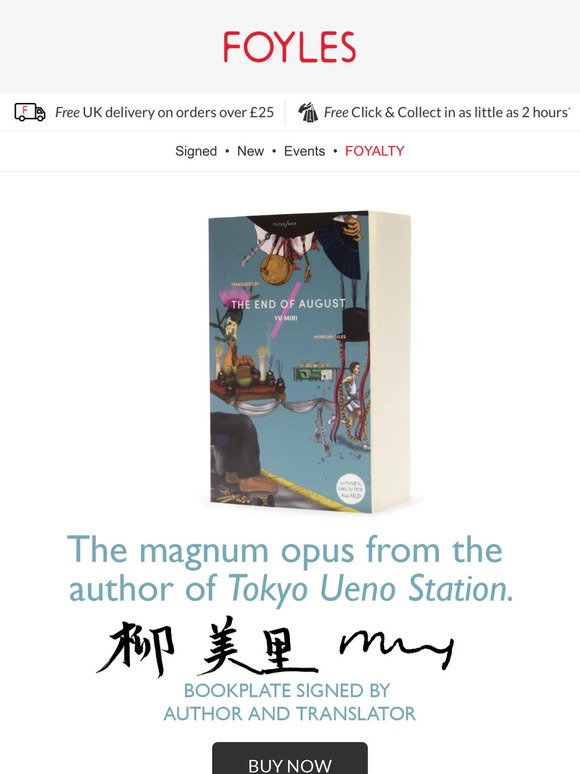 Foyles: New in from Yu Miri, Caitlin Moran, Alex Wheatle, Maggie O ...