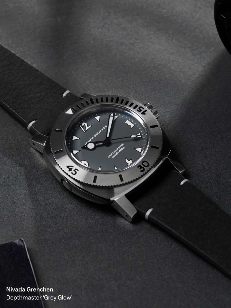 Hodinkee: Nivada Grenchen Depthmaster ‘Grey Glow’ Limited Edition | Milled