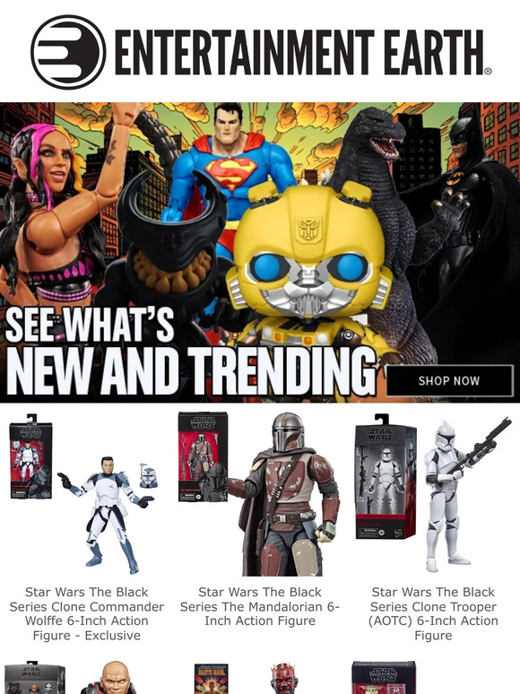 EntertainmentEarth.com: What's New and Trending? 🕵🏻‍♀️ | Milled