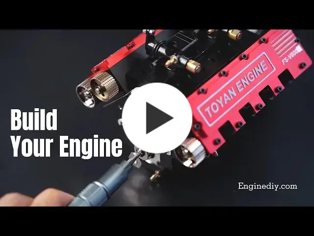 Enginediy: How to Build Toyan V8 Engine Model? | Milled