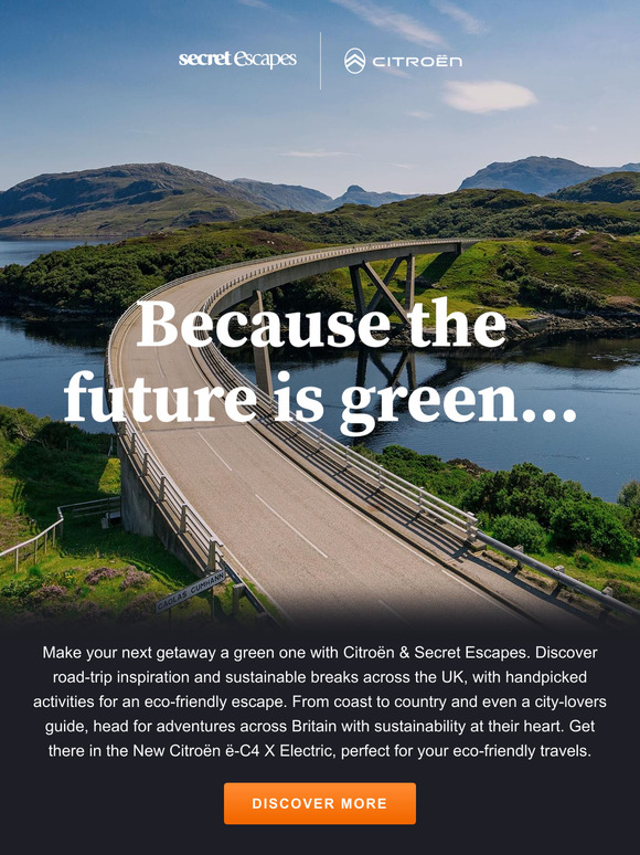 Secret Escapes: Discover green getaways with Citroën & Secret Escapes ...