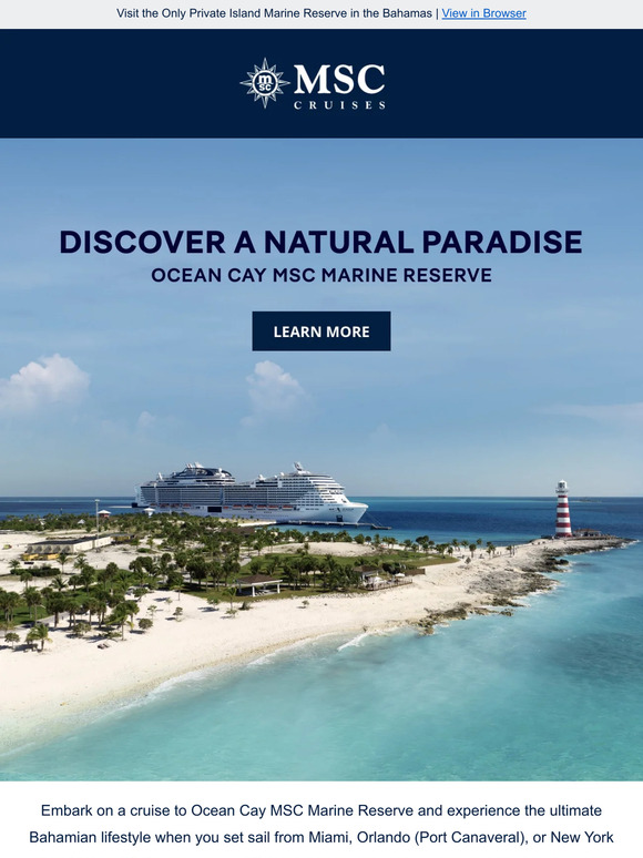 MSC Cruises: Island Hop to Ocean Cay 🏝️ | Milled
