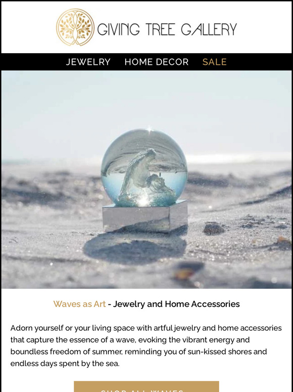 The Giving Tree Gallery: Wave Inspired Jewelry & Art | Milled