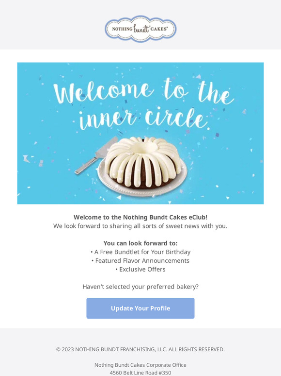 Nothing Bundt Cakes: Welcome to the Sweetest Club Around | Milled