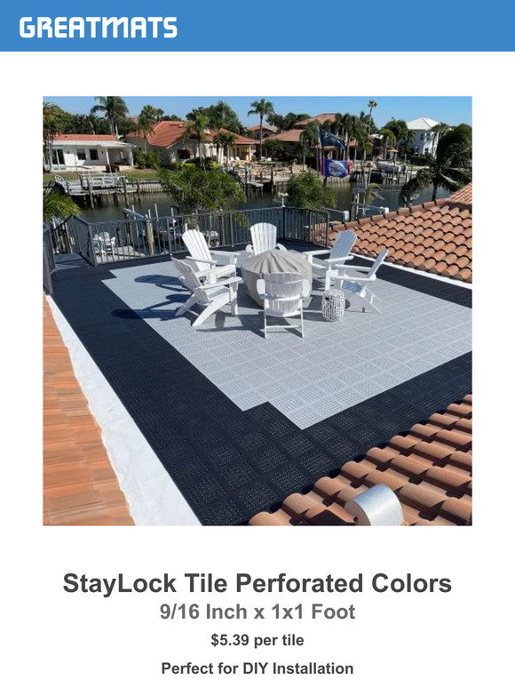 Great Mats: Perfectly Perforated Tiles for Your Outdoor Space | Milled