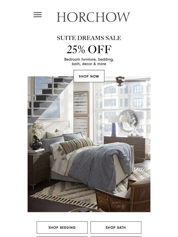 Neiman Marcus: 25% off bedding, decor & more | Milled
