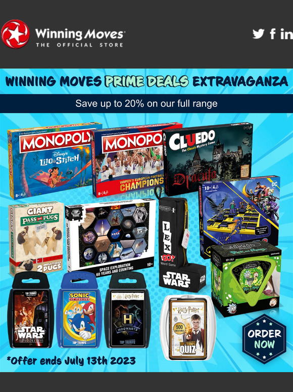 Winning Moves: Save up to 20% on our full range | Milled