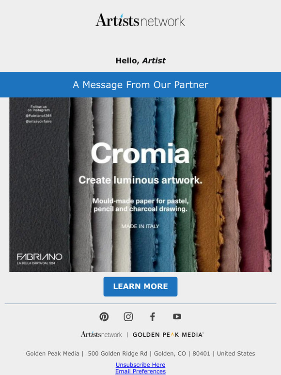 artistsnetwork: Create Luminous Artwork with New Fabriano Cromia Paper ...