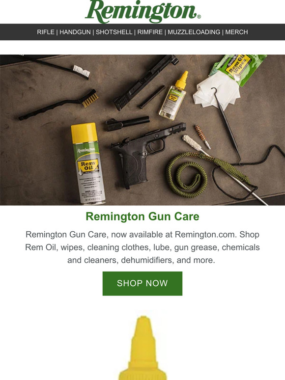 Remington: Gun Care, Now in Stock! | Milled