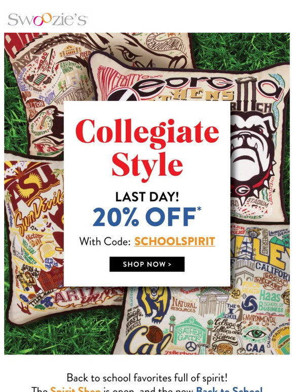 Swoozie's: The School Spirit Shop is Open! 20% off the Back to School ...