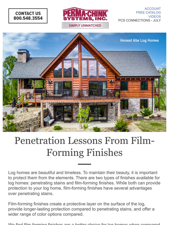 Perma-Chink Systems: Why A Film-Forming Finish Is A Better Option | Milled