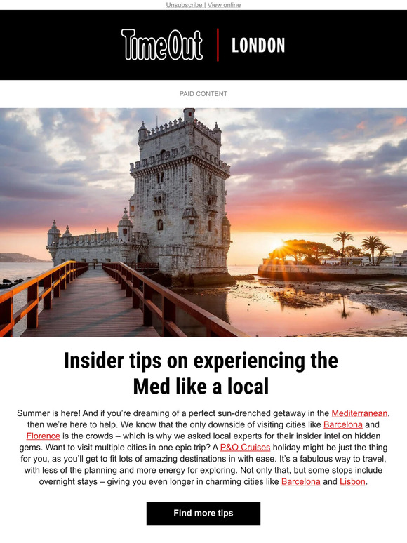 Time Out: How to experience the Med like a local | Milled