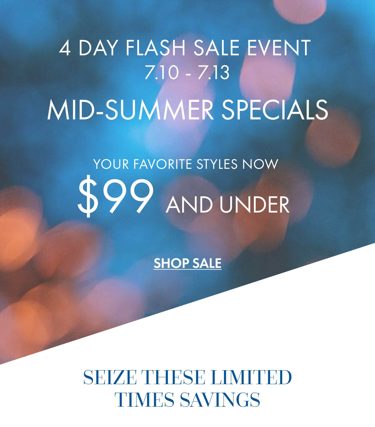 Elie Tahari: 📢 PSA: Flash Sale! Mid-Summer Specials Start Now | Milled