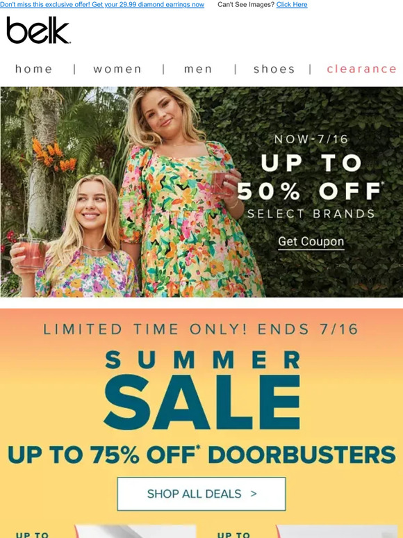 Belk: Refresh your closet with up to 50% off summer styles ☀️ | Milled
