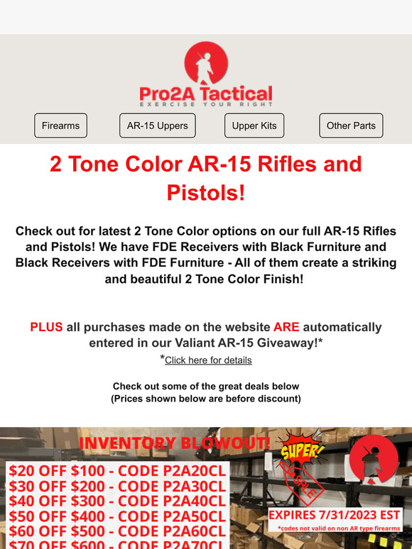Pro2A Tactical: 2 Tone AR-15s Now Available! | Milled