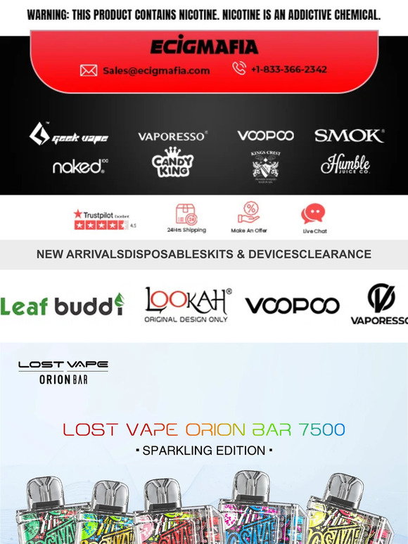 ECigMafia: Introducing - Sparkling Edition! Lost Vape Orion Bar ...