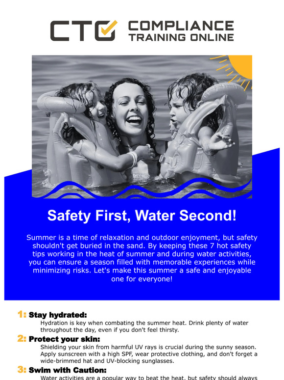 Compliance Training Online: 7 Safety Tips for Sizzling Summer Fun! | Milled