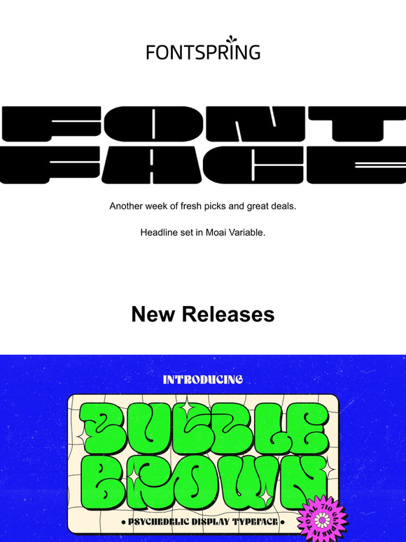 Fontspring: Fonts to brighten your day | Fontface | Milled