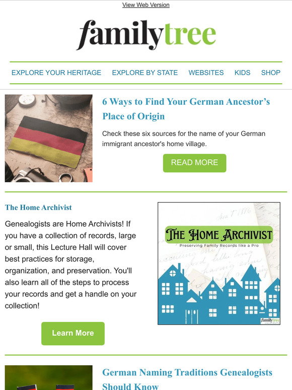 Family Tree Magazine: 6 Ways to Find Your German Ancestor’s Place of ...