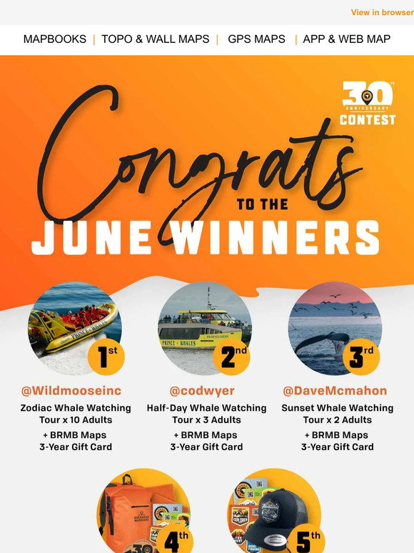 Backroad Mapbooks: Here are the FIVE winners for the month of JUNE 🎉 ...